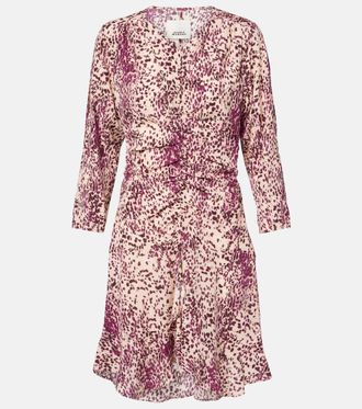 Isabel Marant Robe Octavia en soie imprimée