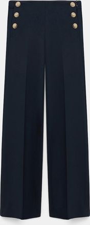 Dorothee Schumacher Hose aus Punto Milano mit goldenen Knöpfen