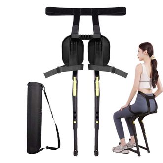 Generic Tragbarer Stuhl - tragbarer, klappbarer, unsichtbarer Sitz, ergonomische Beinst&uuml;tze | Verstellbare 3-Gang-H&ouml;he, leichtes Design, kompakter Outdoor-Hoc