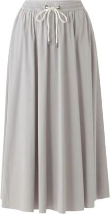 Herno Femme, Jupes, Gris, Taille: 42 FR Midi Skirt