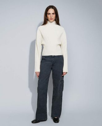 Levi's Superlow Loose Cargo-Hose in verwaschenem Schwarz
