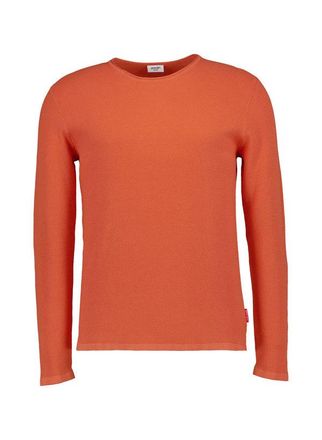 Joop Herren Pullover orange Baumwolle unifarben