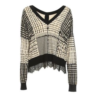 Twinset Bicolore Twinset Cardigan - - Knitwear - Damen - Beige - S