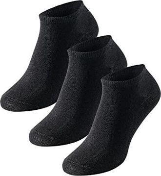 Uncover by Schiesser 3 Pack Damensneaker Lot de 3 Baskets Femme, Schwarz, 35/38