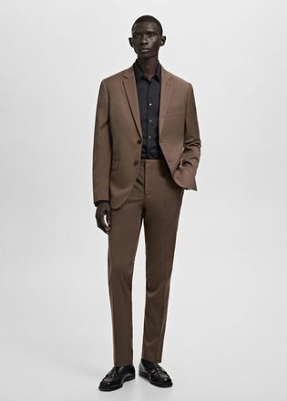 Mango Slim Fit-Anzugshemd aus Baumwolle schwarz - Herren - XXL - MANGO MAN