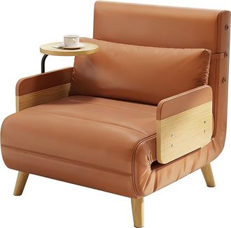 Generic Klappbares Schlafsofa f&uuml;r Kleine R&auml;ume,schlafsessel mit Bettfunktion 6-Fach Verstellbarer R&uuml;ckenlehne, Massivholzbeine f&uuml;r Wohnzimmer, Schlafzimmer, B