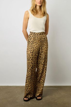 Gerard Darel Pantalon large l&eacute;opard - CYBELL - Marron