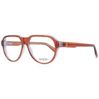 Guess Homme, Accessoires, Orange, Taille: ONE Size Montures Optiques Aviateur Orange pour Homme