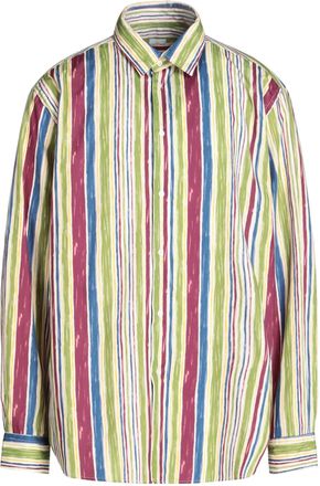 8 by YOOX COTTON STRIPED OVERSIZE SHIRT