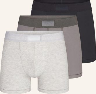 SKIMS Skims 3er-Pack Boxershorts Skims Cotton grau