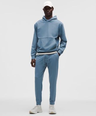 lululemon Soft Jersey Jogginghose Normale L&auml;nge f&uuml;r M&auml;nner - Gr&ouml;&szlig;e XL in Steel Blue