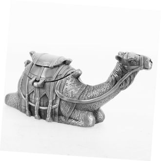 Milisten Kamel Schmuckk&auml;stchen Aus Metall Dekorative Schmuckschatulle Mit Ring Und Halskettenhalter Exotischer Schmuckorganizer F&uuml;r Wohnaccessoires Und Aufbewa