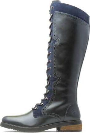 Hush Puppies Femme Rudy Botte Haute Jusquau Genou, Bleu Marine, 39 EU