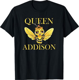 BDAZ Queen Addison Bee Honeybee Bumblebee Damen Mädchen T-Shirt