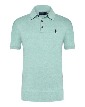 Ralph Lauren Softes Feinstrick-Poloshirt aus Baumwolle mit Pony-Stickerei in