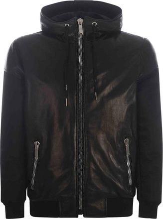 Yes London Lederjacke - Schwarz