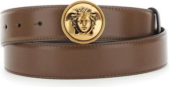 Versace Homme, Accessoires, Brun, Taille: 100 CM Ceinture en cuir 3,5 cm