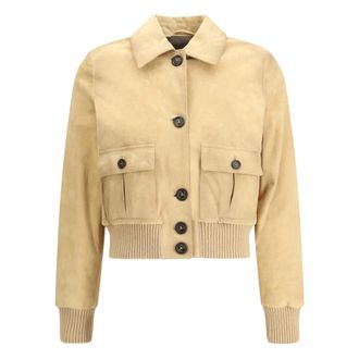 Valstar Valstarino Wildlederjacke - - Jackets - Damen - Beige - M