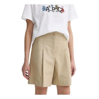 A.P.C. Short Orlane - - Shorts - Damen - Gr&uuml;n - S