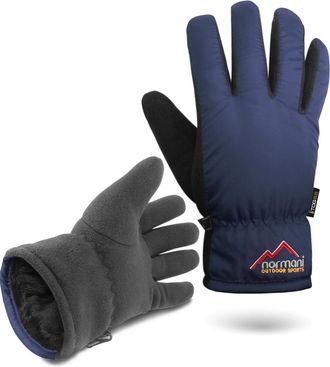 Normani Herren Winter Thermo Handschuhe mit Fleece extrem hoher TOG-Wert 9.8 bis -10&deg;C