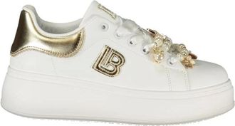 Laura Biagiotti Femme, Chaussures, Blanc, Taille: 39 EU Polyester Baskets