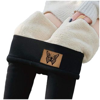 Generic Winter Leggings Damen Warme, Shape Strumpfhosen Ohne Fu&szlig; Damen, Bauchweg Abnehmen Strumpfhose Ouvert F&uuml;r Damen Pl&uuml;sch Gef&uuml;ttert Pantyhose Casual Taill