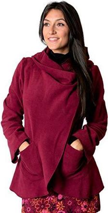 Coton Du Monde | Veste Polaire à Capuche Ethnique Ottawa Prune XXL