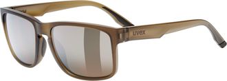 Uvex poise P - Sportbrille für Damen und Herren - 100% UVA-, B, C Schutz - beschlagfrei - smoke matt - one size