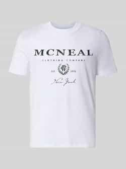 Mc Neal T-Shirt mit Label-Print und Rundhalsausschnitt