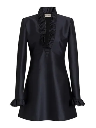 Alberta Ferretti Robe Au Genou - Bleu