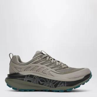 Hoka One One Stinson 8 sneakers in grey and olive green mesh