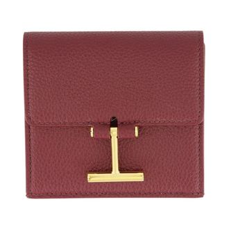 Tom Ford Tara Kartenetui aus genarbtem Leder - - Accessories - Damen - Rot - ONE SIZE