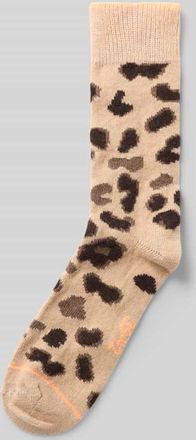 Unio Hamburg Socken mit Kaschmir-Anteil im Leo-Design