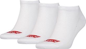 Levi's Sneaker Chaussettes, Durable Blanc, 39/42 (Lot de 3) Mixte