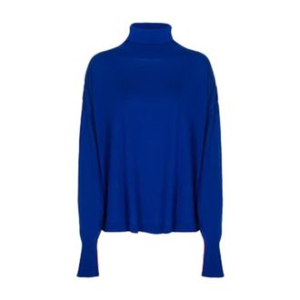 Akep Rollkragenpullover - - Knitwear - Damen - Blau - L