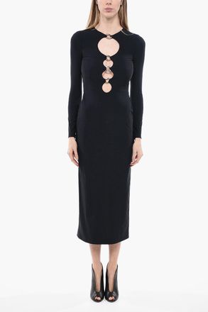 Burberry Cut-Out Sheath Dress CORINNE with Metal Rings Burberry