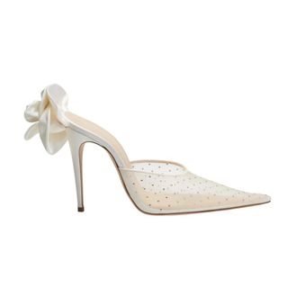Magda Butrym Femme, Chaussures, Blanc, Taille: 39 EU Mules à Talons Crème Cristal