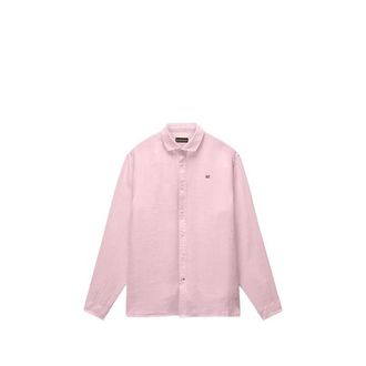 Napapijri Chemise droite &agrave; manches longues en lin