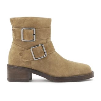 Kazar Wildlederstiefel mit Schnallen - - Shoes - Damen - Beige - 39 EU
