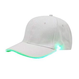 Generic Club Hip-Hop Casquette de sport Lumineuse Fête Baseball Up LED Casquette de baseball pour homme, Vert, Taille unique