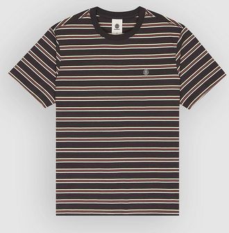 Element Icon Embroidery T-Shirt washed stripes offblack