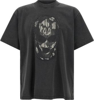 44 Label Group Bedrucktes T-Shirt - - Tops - Herren - Schwarzk - L