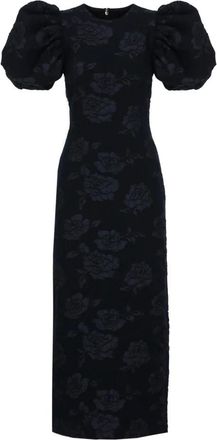 Rotate Rotate Birger Christensen, Femme, Robes, Bleu, Taille: 42 FR Robe Maxi en Mousseline &agrave; Imprim&eacute; Floral