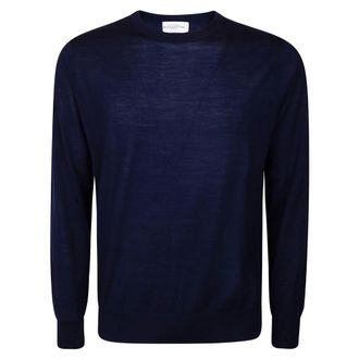 Ballantyne Rundhals-Strickware - - Knitwear - Herren - Blau - S