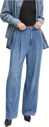Michael Kors Femme, Jeans, Bleu, Taille: 38 FR Jean &agrave; pinces