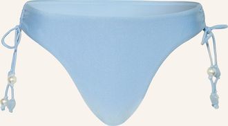 Seafolly Triangel-Bikini-Hose Palermo Loop Mit Schmuckperlen blau