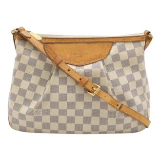 Louis Vuitton Pre-owned Siracusa Damier Azur Schultertasche - - Pre-owned - Damen - Beige - ONE SIZE