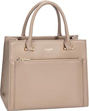 David Jones Paris - Sac port&eacute; main Femme Ville - Sac &agrave; main Taille Moyenne Similicuir PU - Double compartiment Plusieur Poches - Chic Classique El&eacute;gant Pratique (