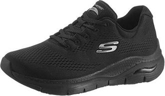 Skechers 149057 Femme Baskets, Noir (Black Mesh/Trim BBK), 38.5 EU