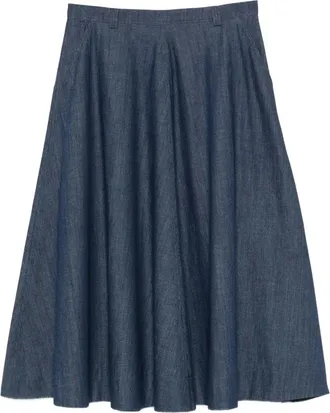 Incotex Femme, Jupes, Bleu, Taille: 36 FR 820 Gonna